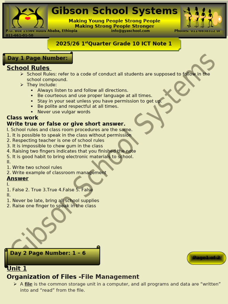 10 Ict q1 Note 1 Edited | PDF | Computer File | Computer Data Storage