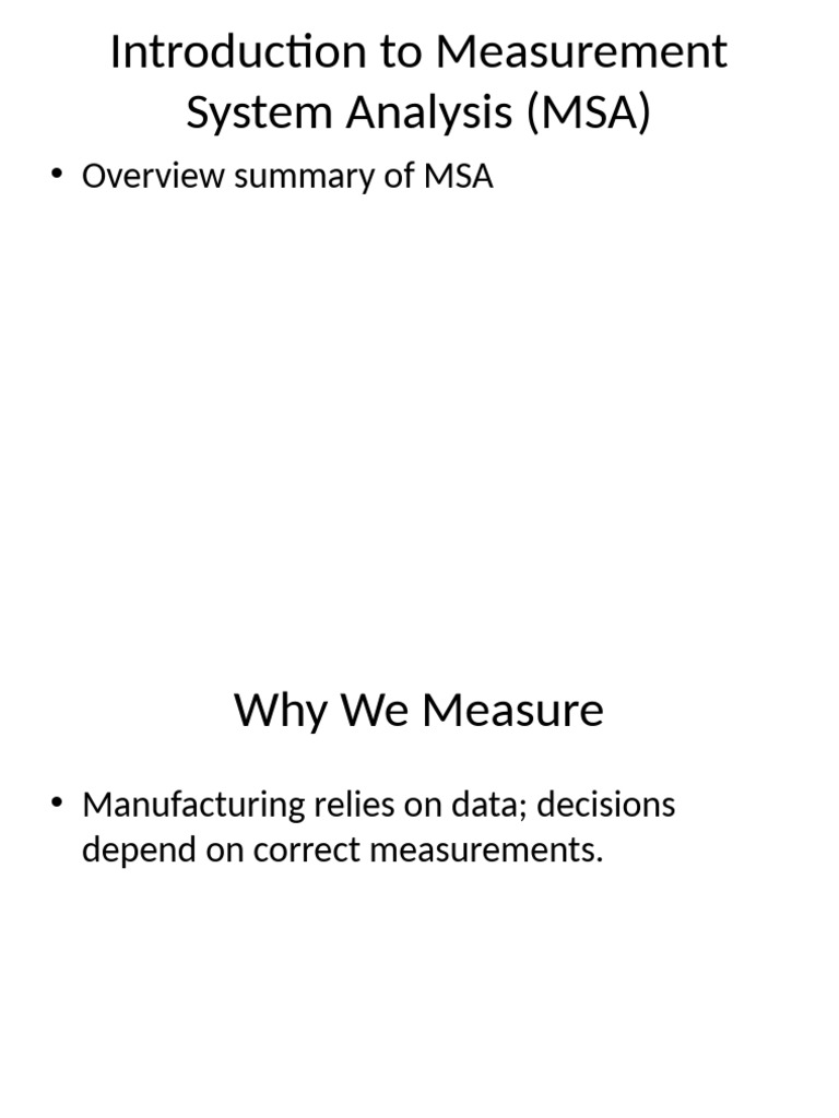 Measurement System Analysis Essentials | PDF
