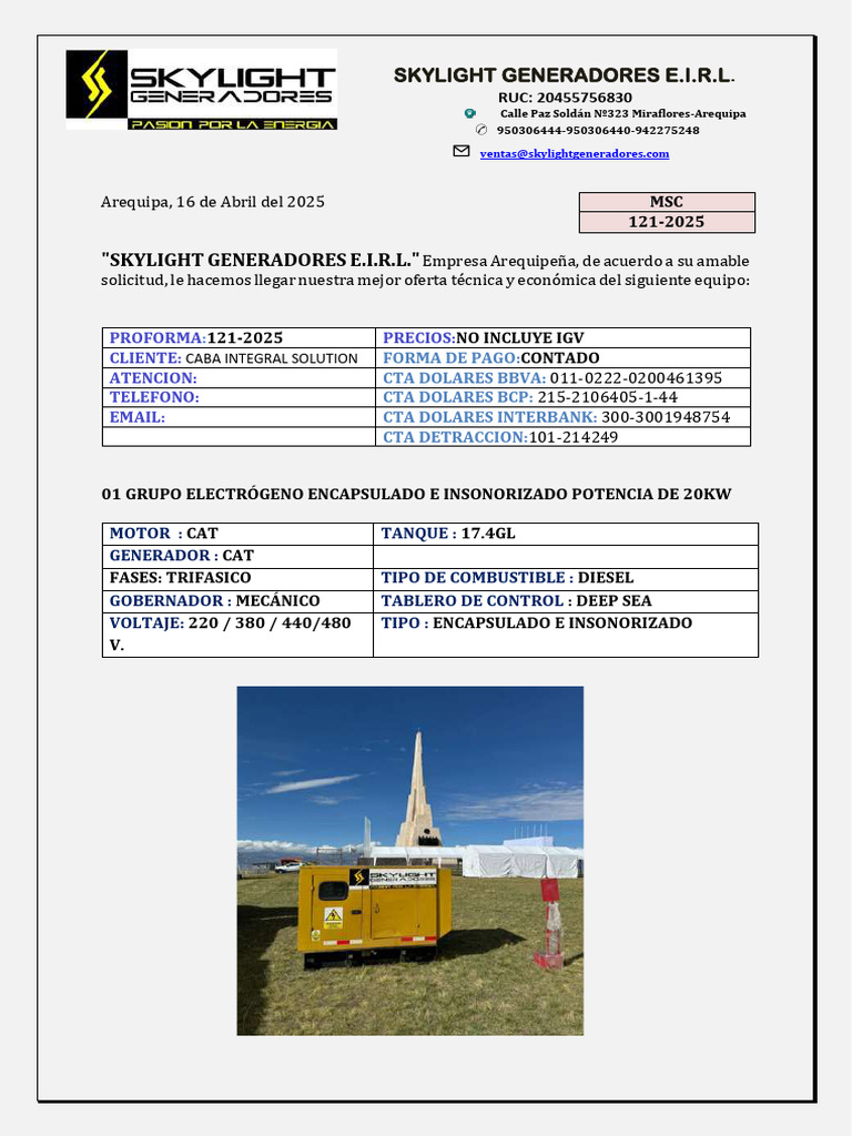 121-2025-rrr20KW-CABA INTEGRAL SOLUTIONS | PDF