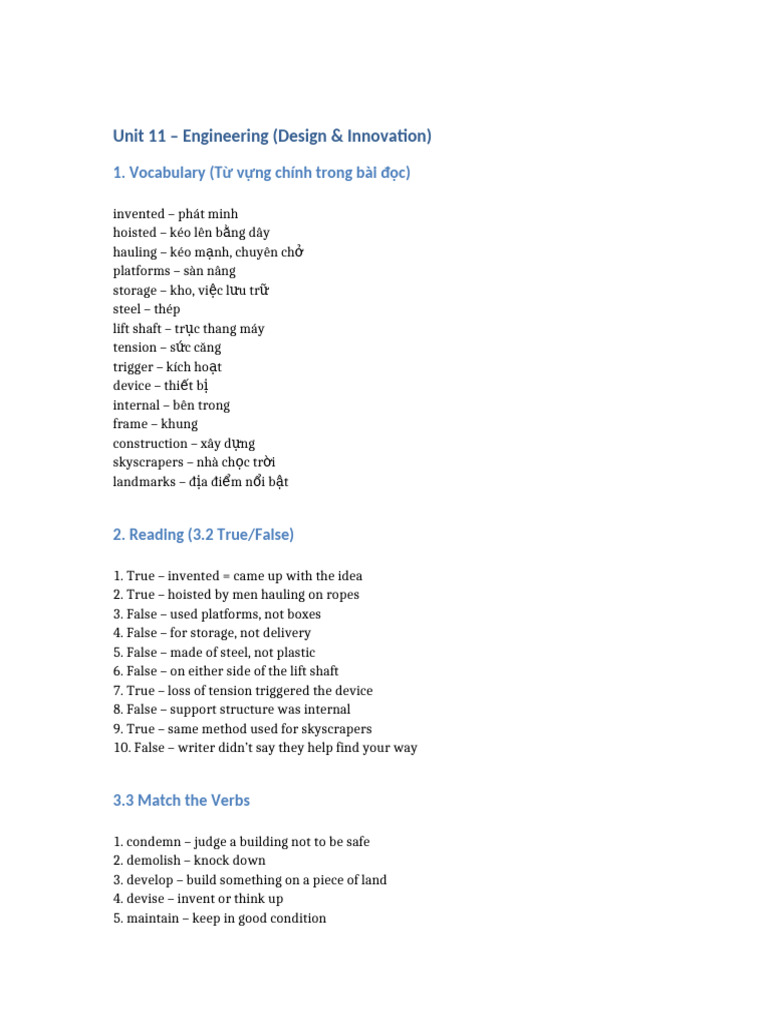 Unit 11 Engineering Full | PDF