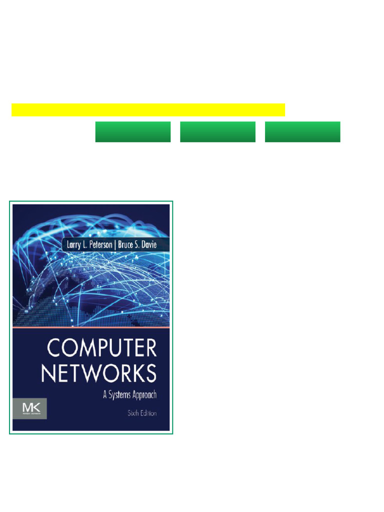 Computer Networks A Systems Approach 6th Edition Larry L. Peterson all ...