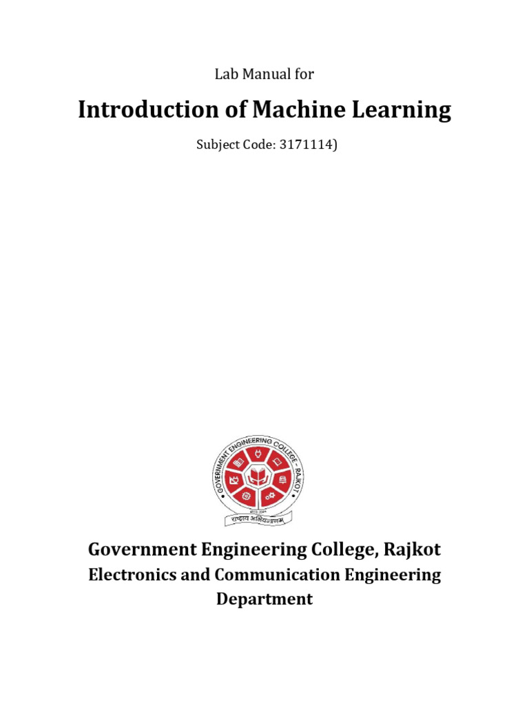 Ml Lab Manual 2024_036 | PDF | Applied Mathematics | Machine Learning