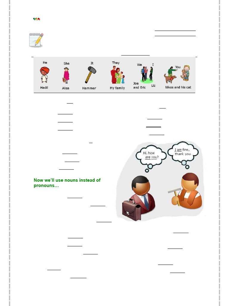 Worksheets Verb To Be-1-1 | PDF | Linguistic Morphology | Grammar