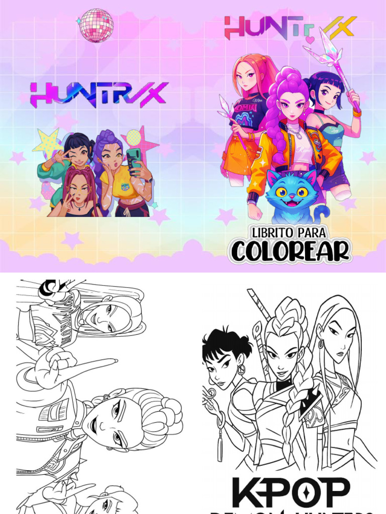 LIBRITOS para Colorear Guerreras KPOP - PDF 2 | PDF