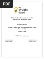A4 Project File Template for Students | PDF