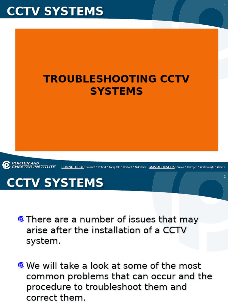 Troubleshooting Cctv | PDF | Coaxial Cable | Closed Circuit Television