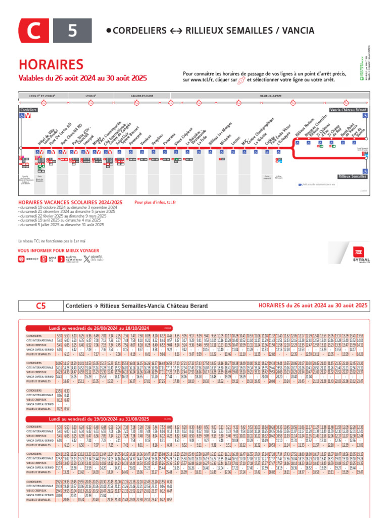 Horaires Ligne C5 Dunkerque