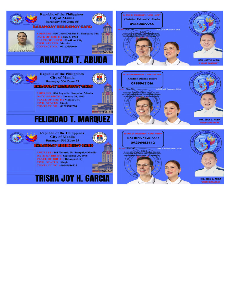 Brgy ID | PDF