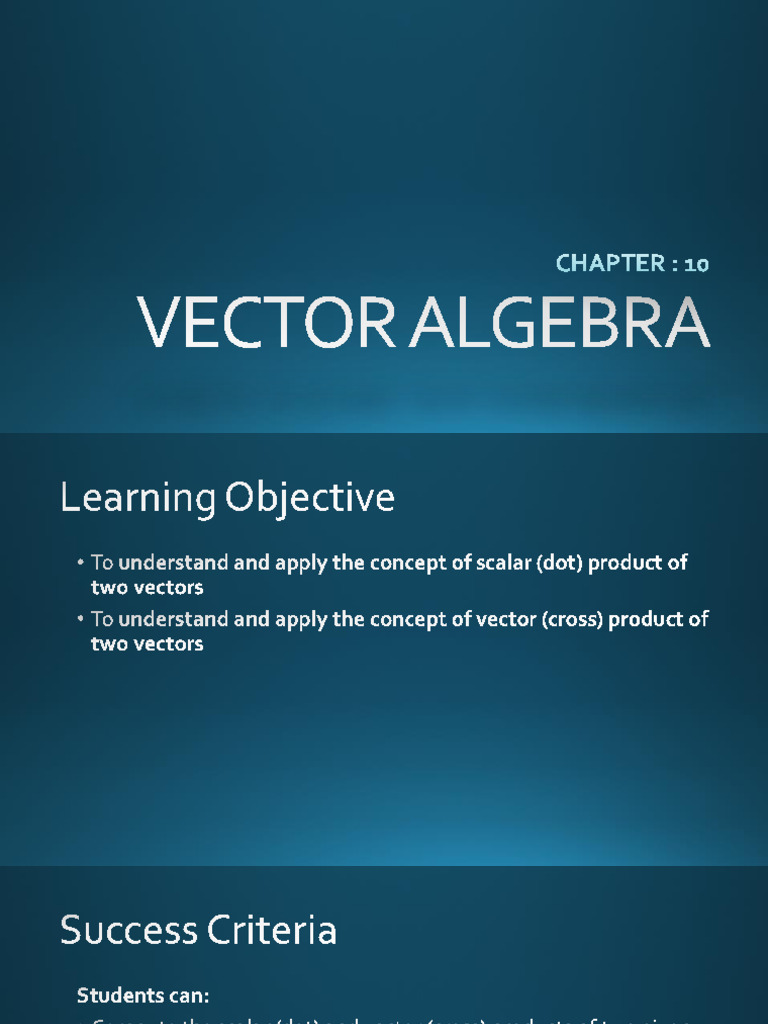 Vector Algebra-3 | PDF