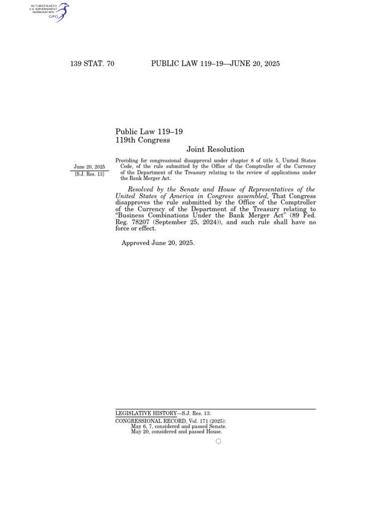 PLAW-119publ19 | PDF | Federal Government Of The United States | United ...