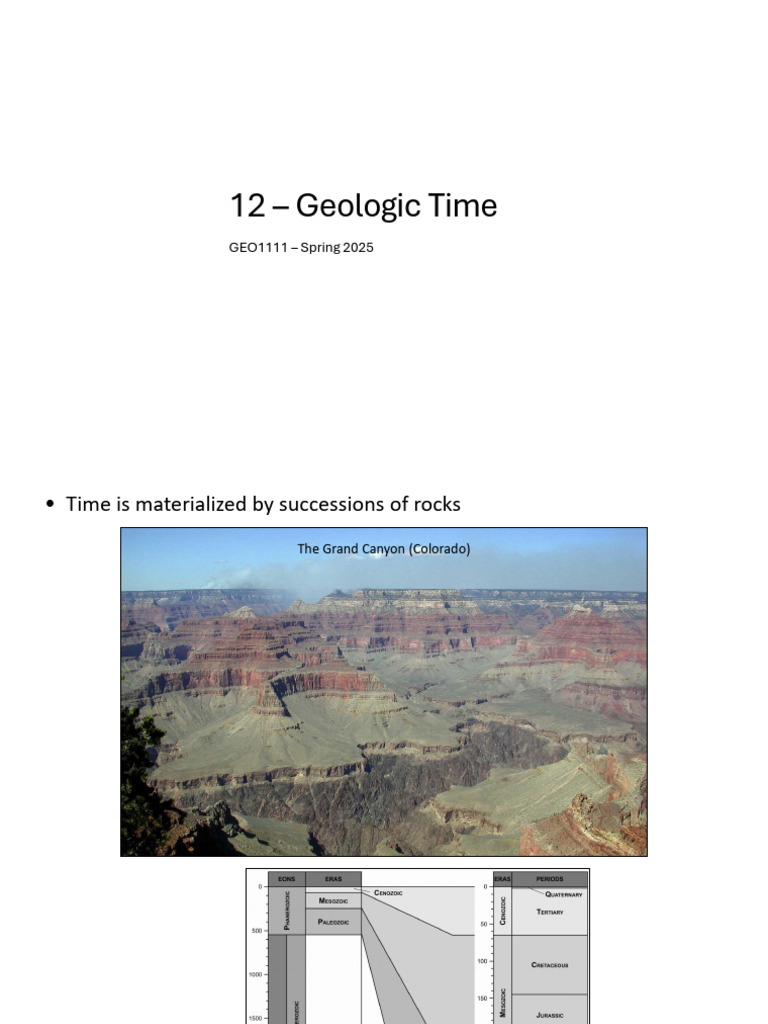 12 - Geologic Time | PDF | Geology | Rock (Geology)