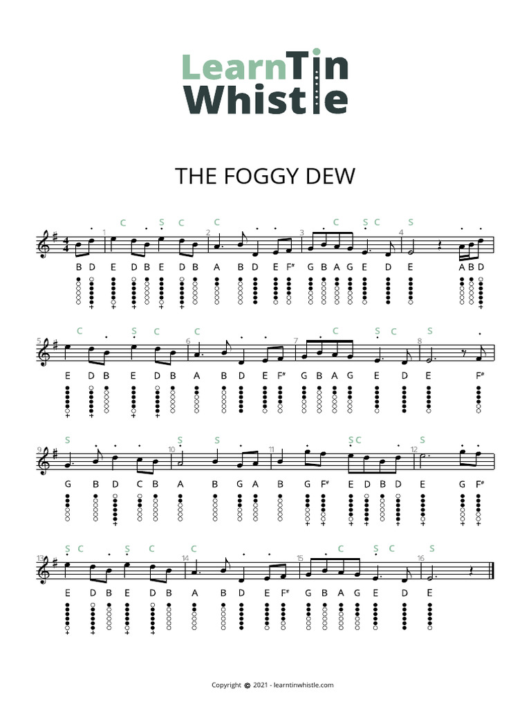 Foggy Dew Tab | PDF