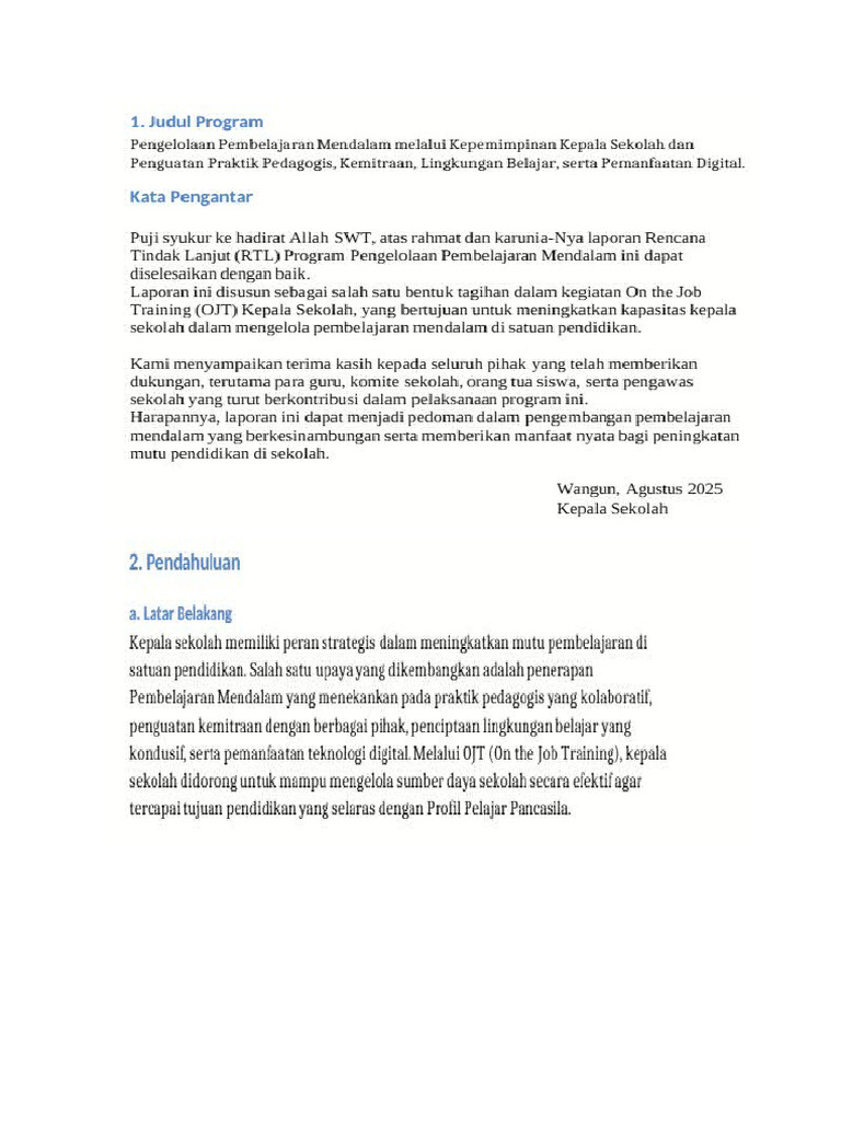Contoh Bahan Presentasi | PDF
