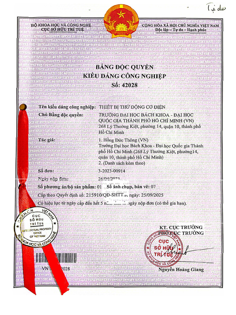 bảng độc quyền | PDF