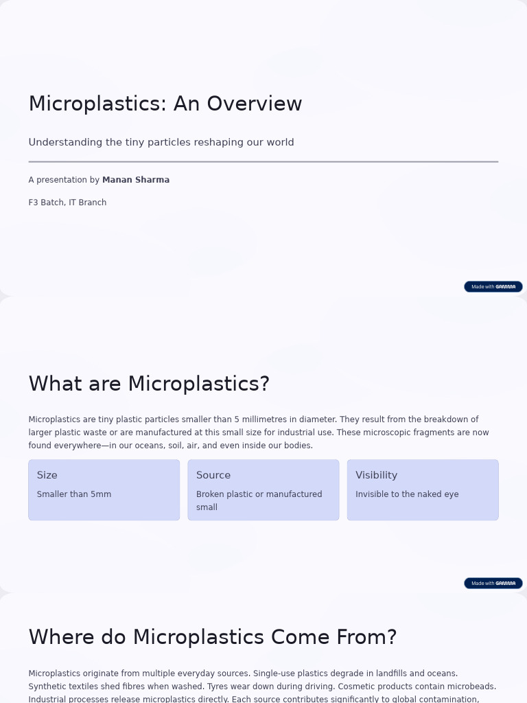 Microplastics: Sources, Risks, and Solutions | PDF | Plastic | Natural ...