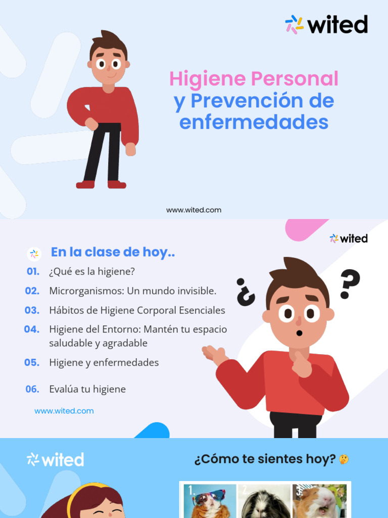 Higiene Personal y Prevencion de Enfermedades | PDF | Higiene | Lavado ...
