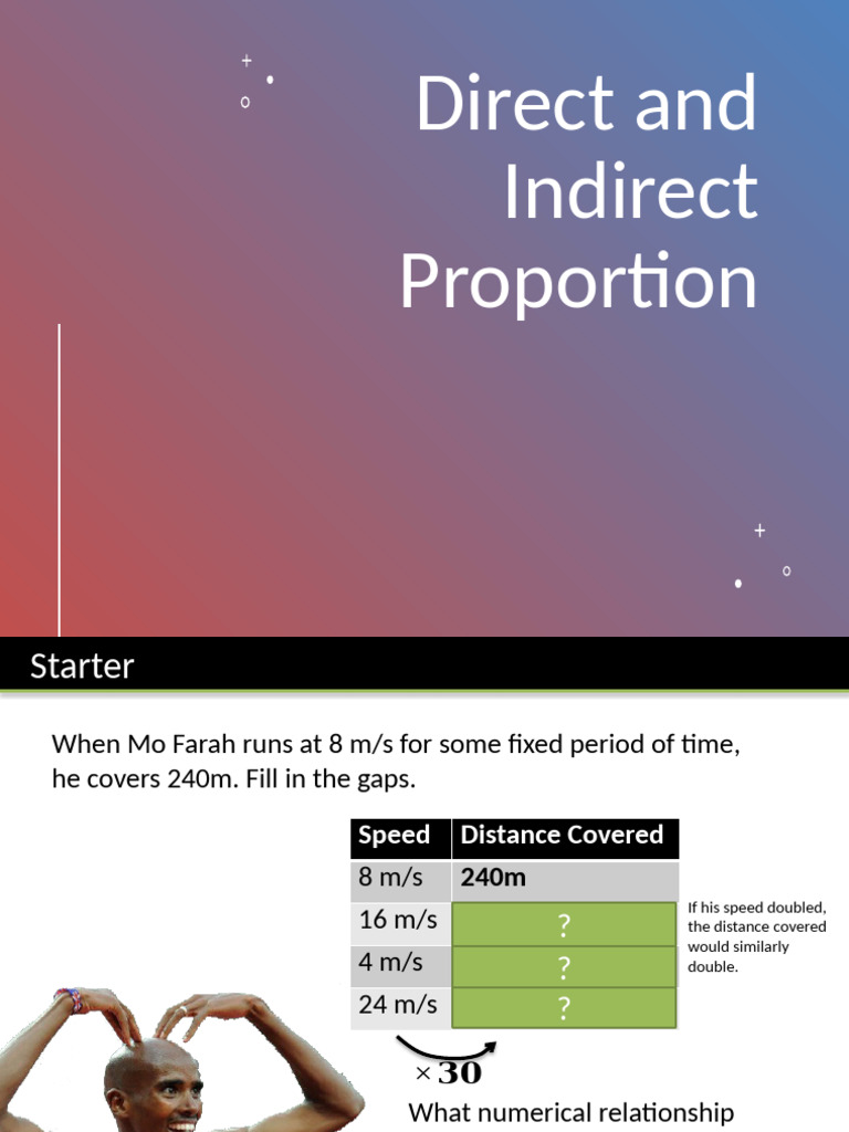 Direct Inverse Proportion | PDF