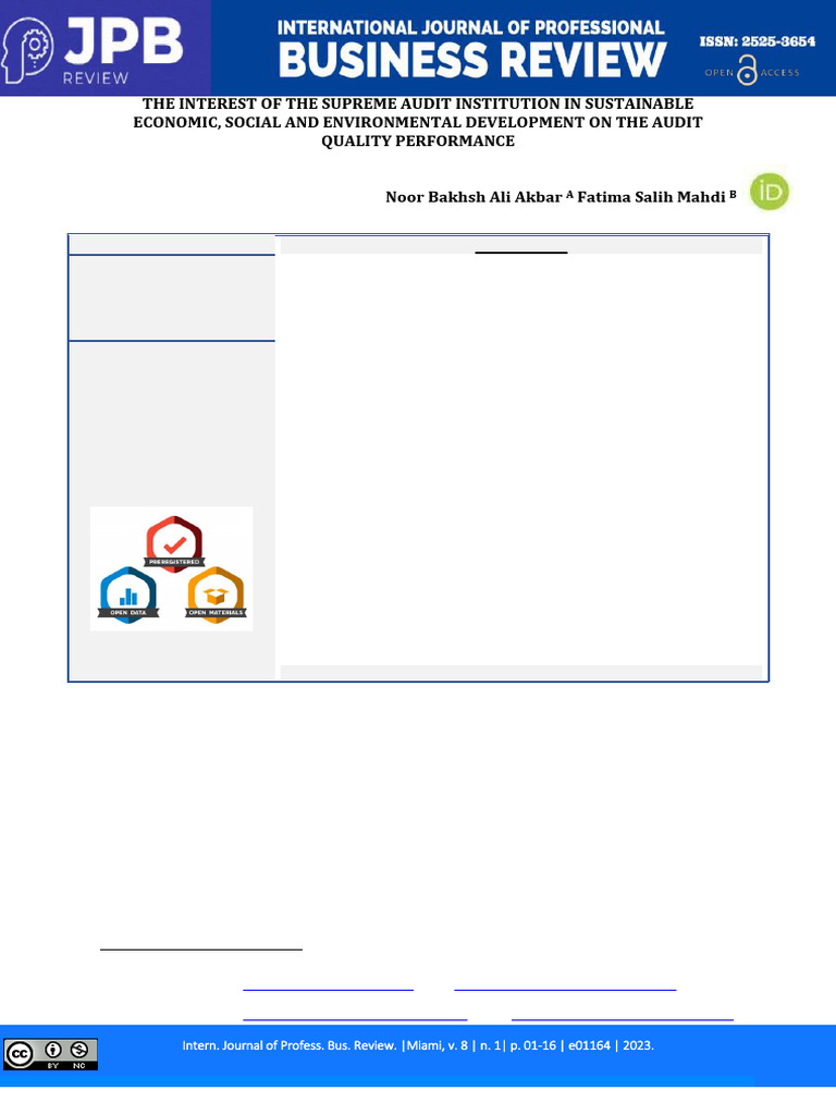 The Interest of The Supreme Audit Institution in S | PDF ...