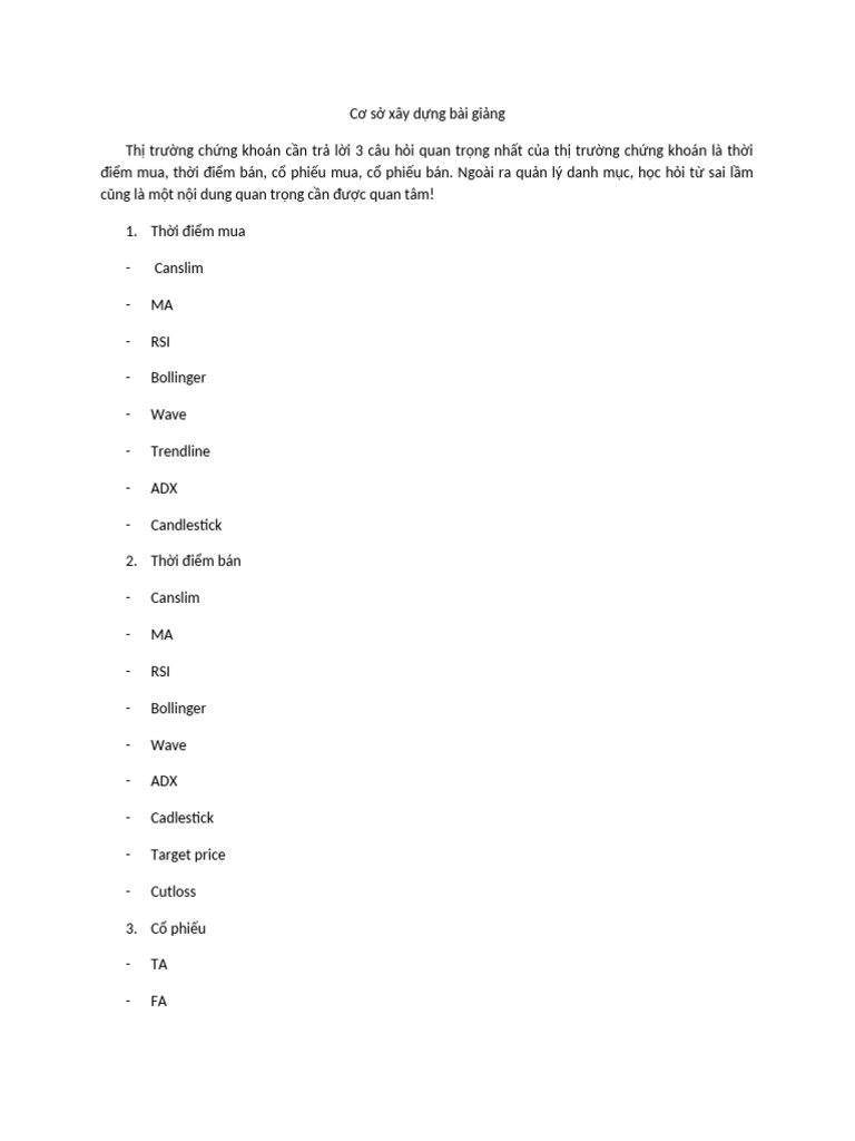 Co So Xay Dung Bai Giang | PDF