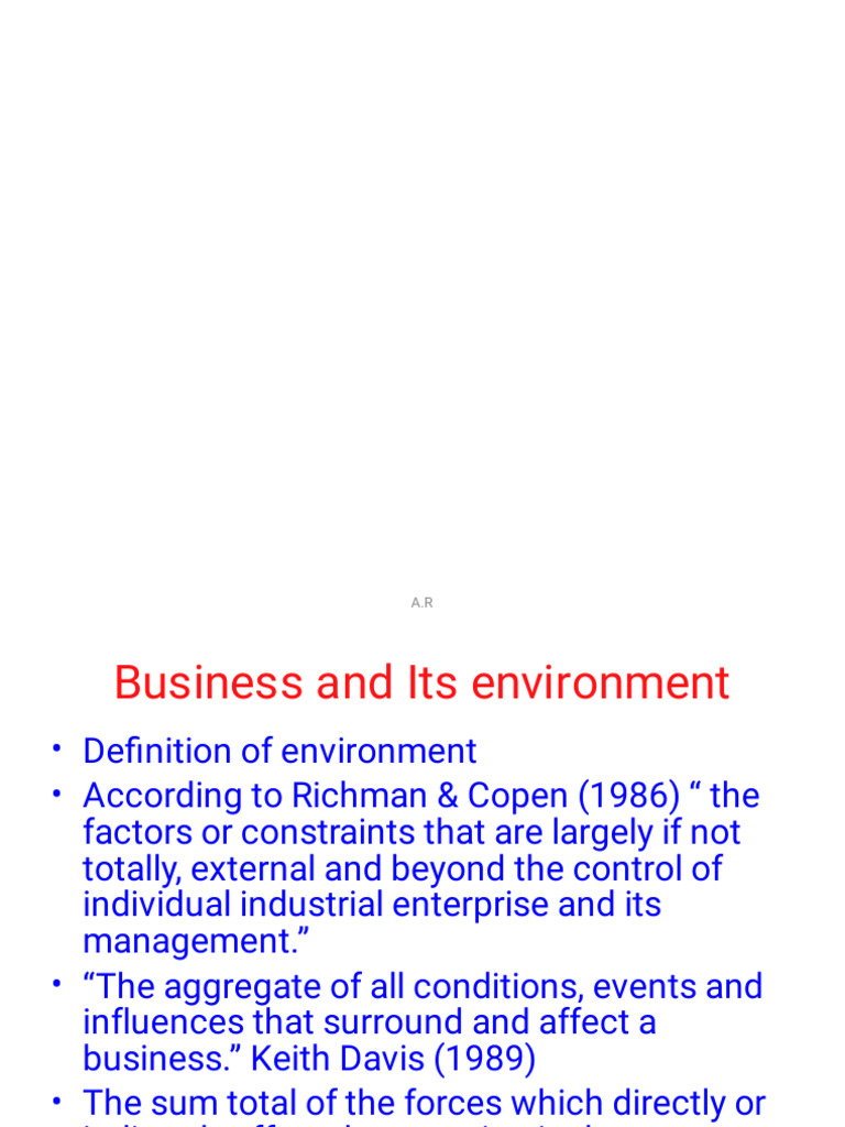 Business Environment Notes | PDF | Monetary Policy | Economics