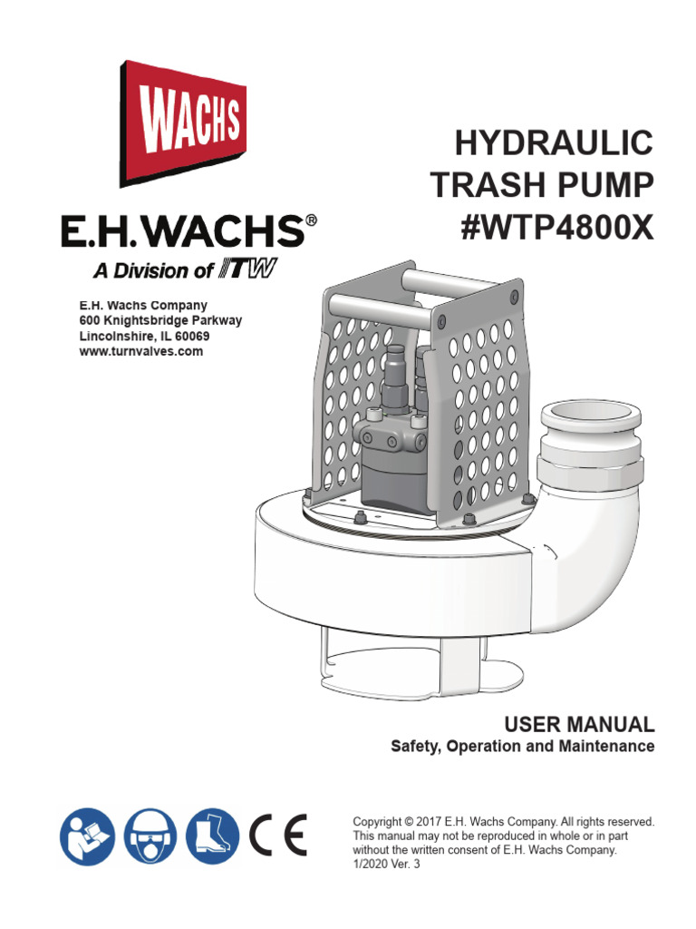 WTP 4800 Hydraulic Trash Pump | PDF | Pump | Viscosity