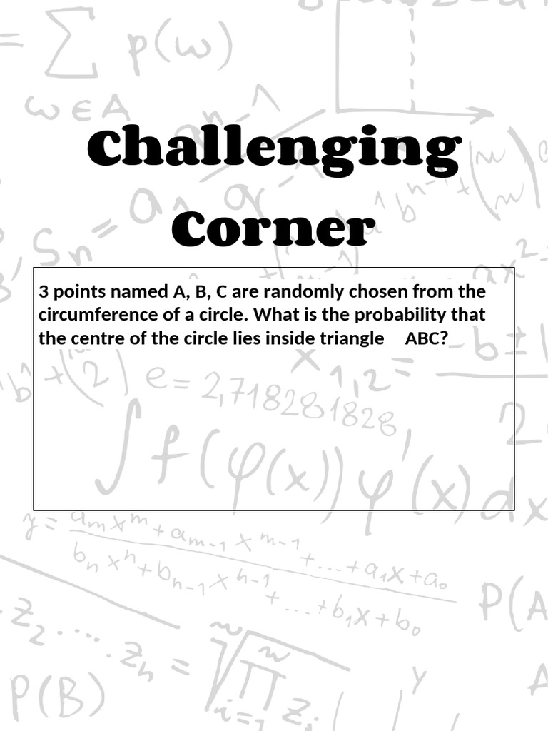 Challenging Corner | PDF