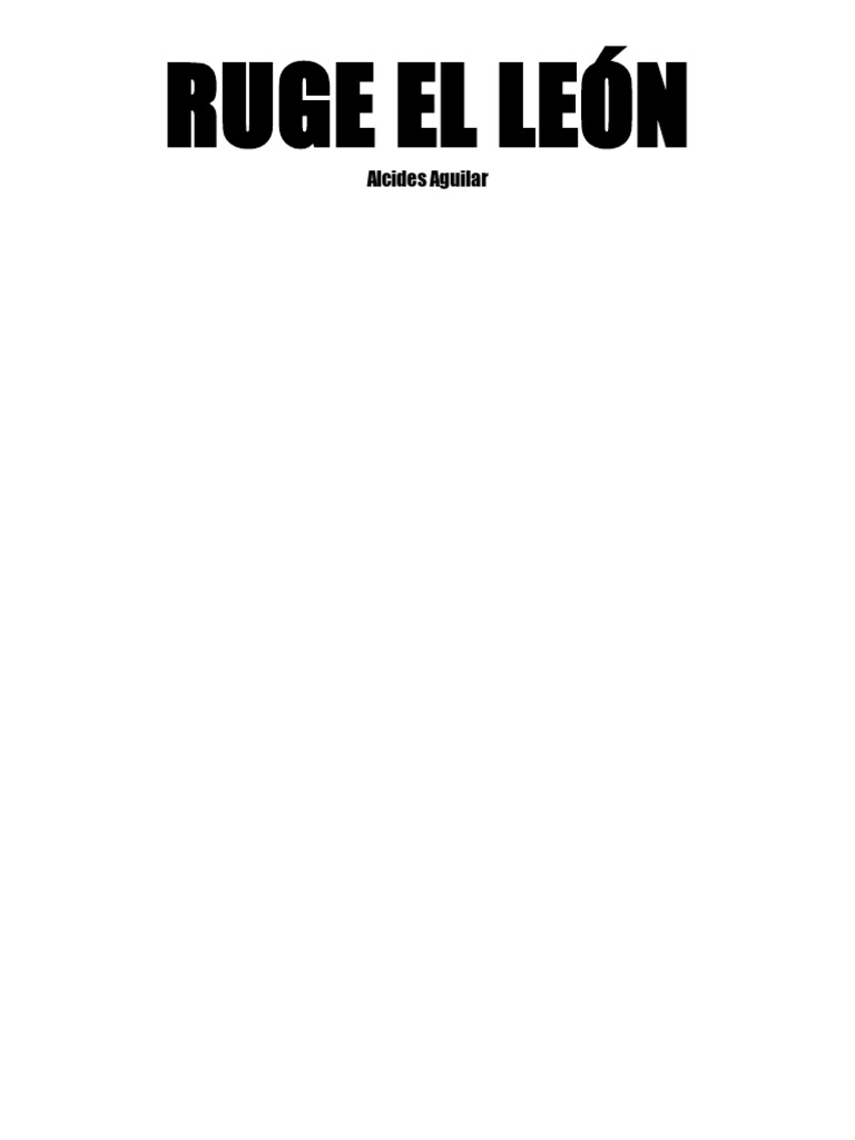 Ruge el León: Merengue Espiritual | PDF