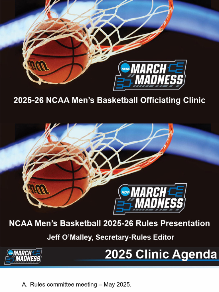 2025-26 NCAA Men's Basketball Rules Update | PDF | Sports | Sports ...