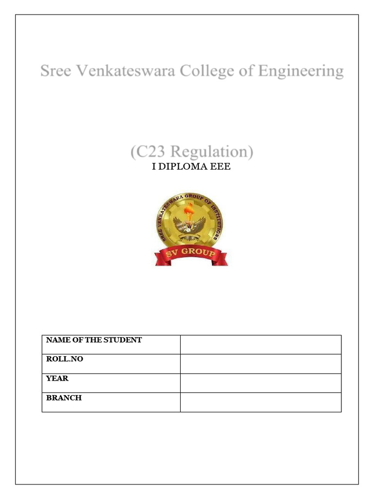 EEE CF Lab Manual | PDF | Computer Data Storage | Read Only Memory
