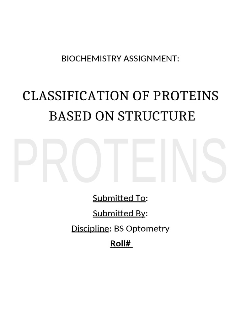 Protiens - Biochemistry | PDF | Proteins | Biochemistry
