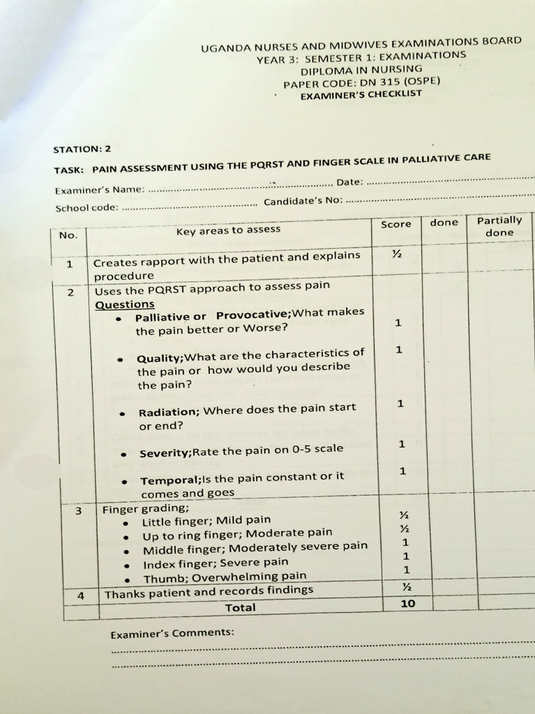 PQRST and Fingers Assessment of Pain@Katembarobertinitiative | PDF