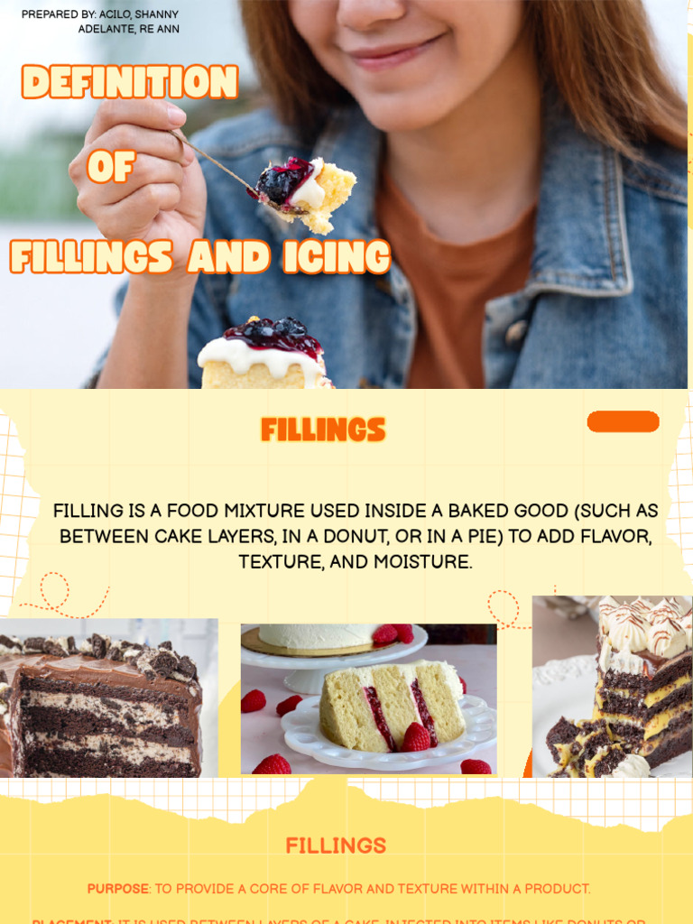 Fillings and Icing Explained | PDF