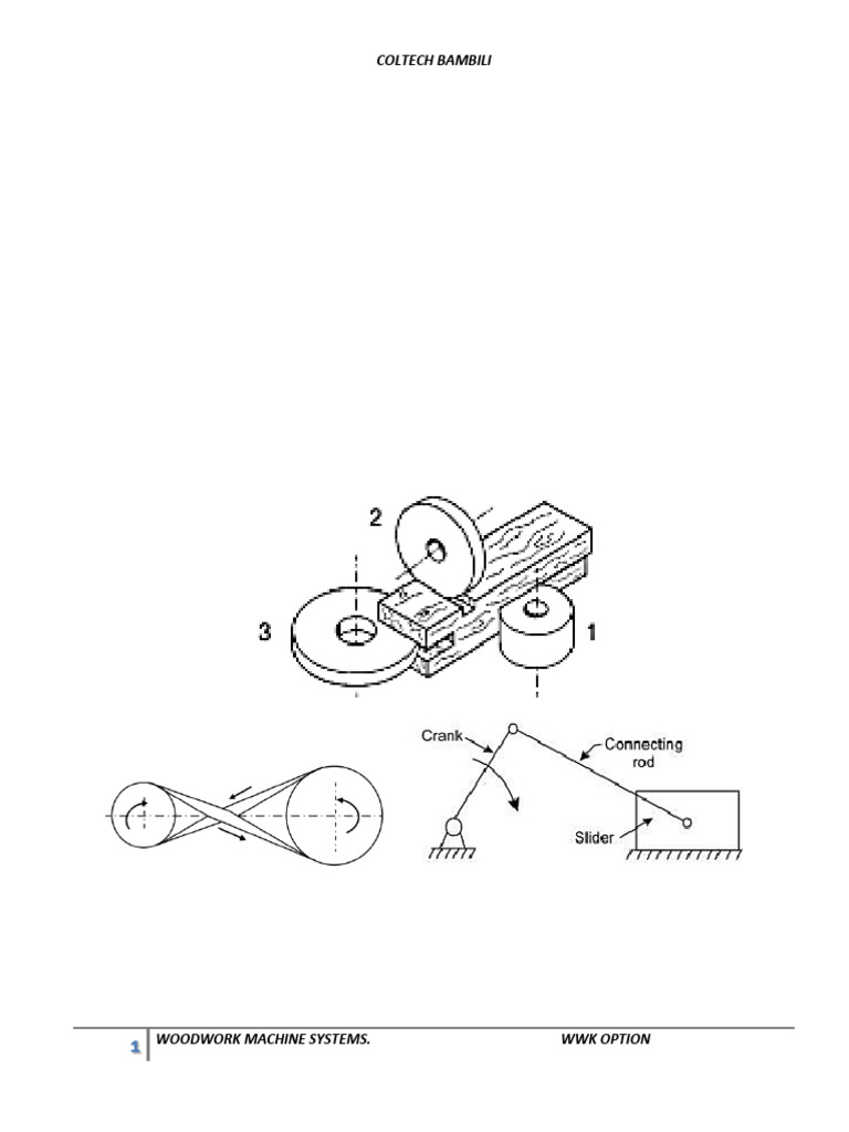 Woodwork Machine Systems Overview | PDF | Gear | Belt (Mechanical)