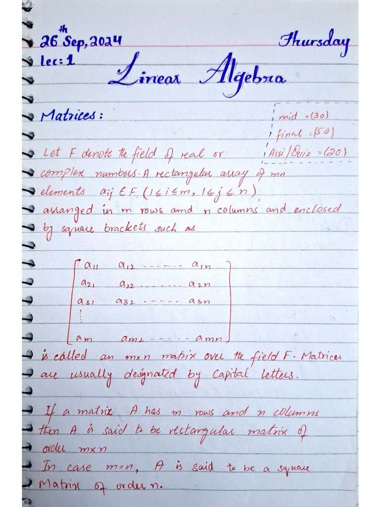 Linear Full Notes (3,4,5) | PDF