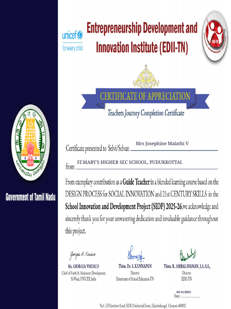 School Innovation Development Project 2025 | PDF