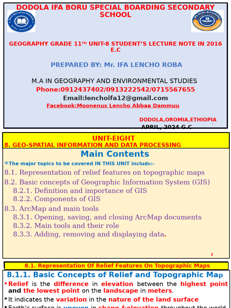 Geo Grade 11 Unit-8 2016 Modified 2 | PDF | Geographic Information ...