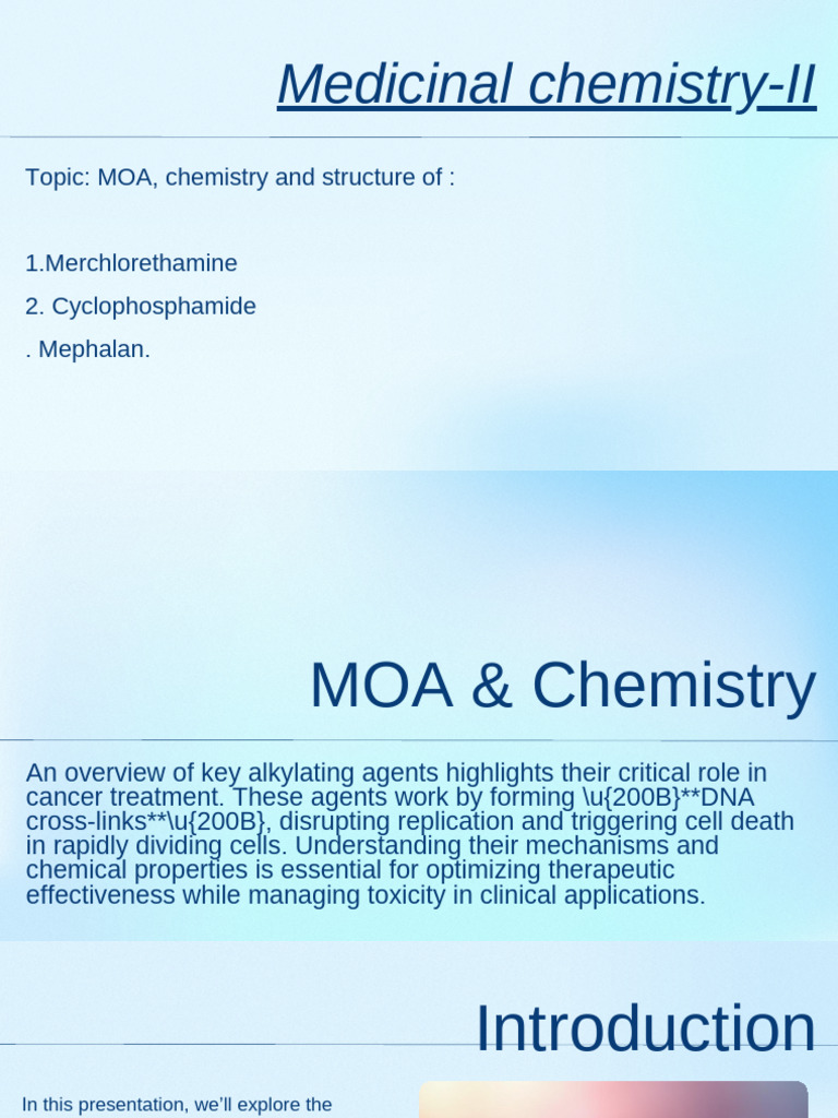 75, Alkylating Agents Drugs | PDF | Chemotherapy | Biology