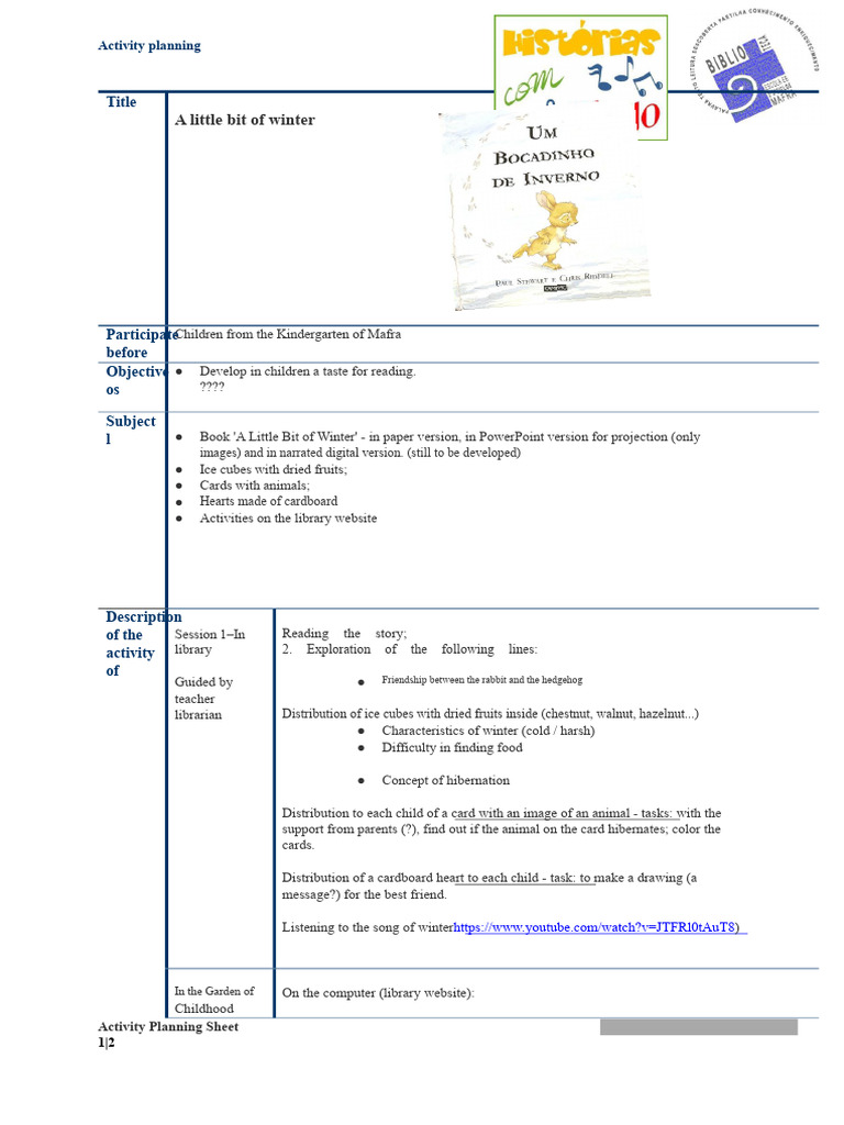 Winter Reading Activities for Kids | PDF
