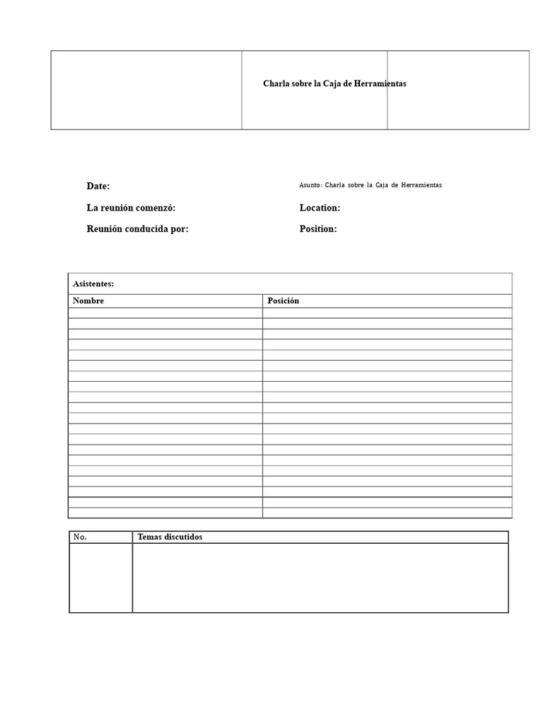 Formulario TBT | PDF