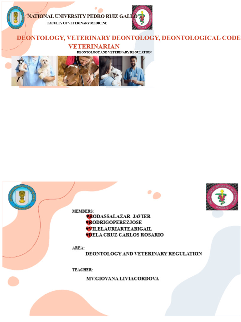 Veterinary Deontology and Ethics Code | PDF | Veterinary Medicine ...
