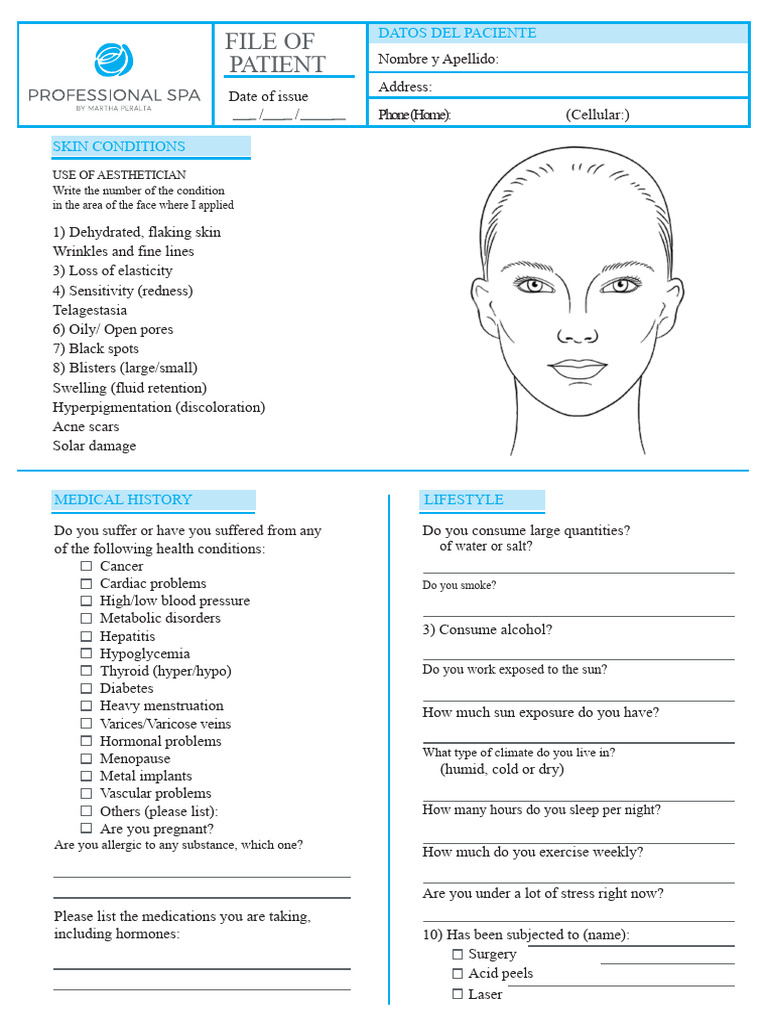 Patient Sheet Professional Eng 1 | PDF | Edema | Medical Specialties