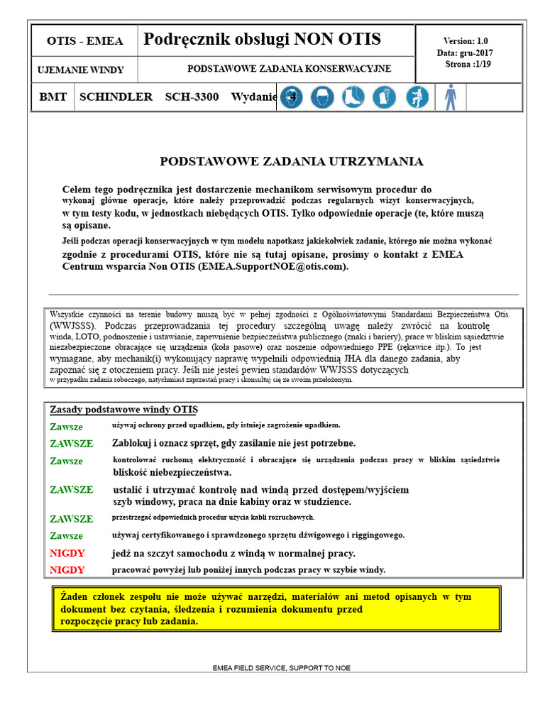 Schindler SCH-3300 Rel4 | PDF
