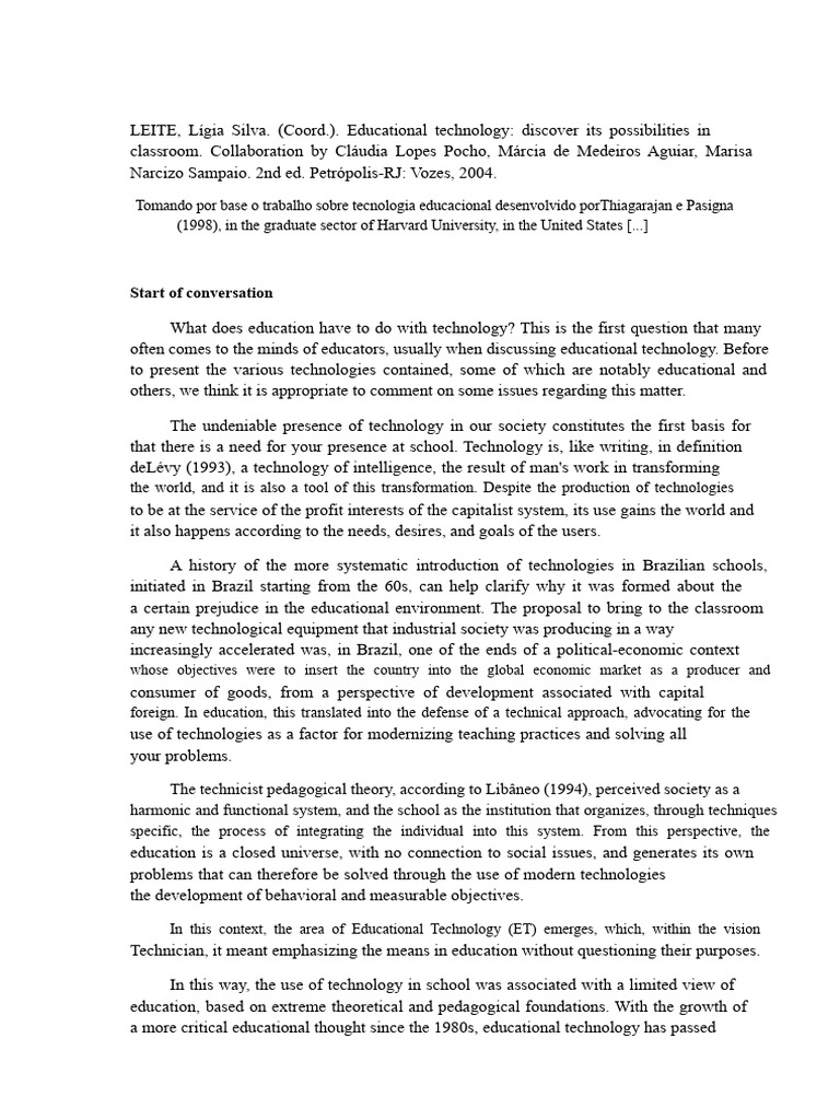 Educational Technology Discover Possibilities | PDF | Pedagogy ...