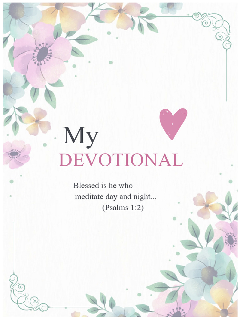 Devotional Notebook Model (Ester Paixão) | PDF