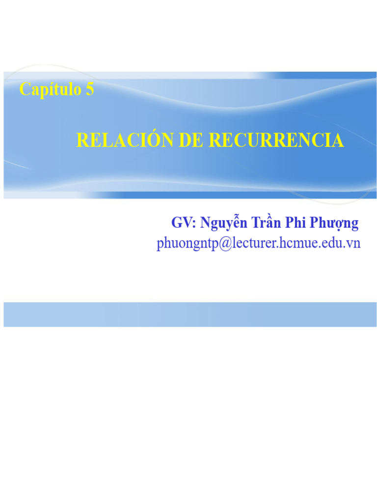 Capítulo 5 SISTEMAS DE ECUACIONES RECURSIVAS | PDF | Relación de ...