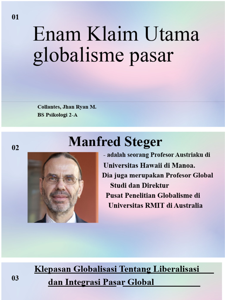 Enam Klaim Utama Globalisme Pasar | PDF