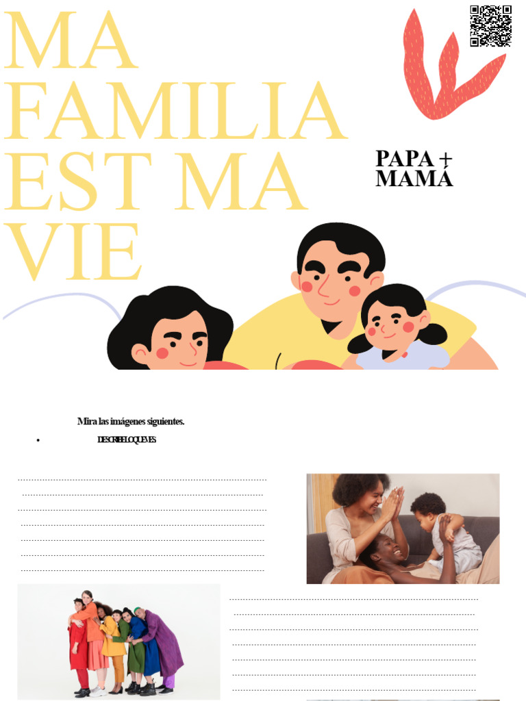 Describir Mi Familia A1 | PDF | Lingüística
