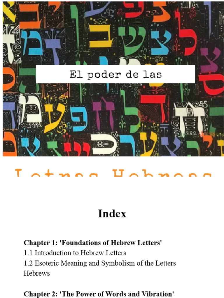 The Power of Hebrew Letters | PDF | Meditation | Spirituality