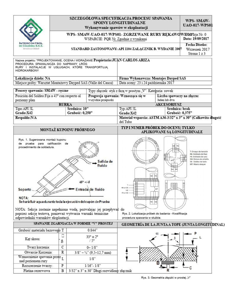 Procedura API 1104 Typ B | PDF