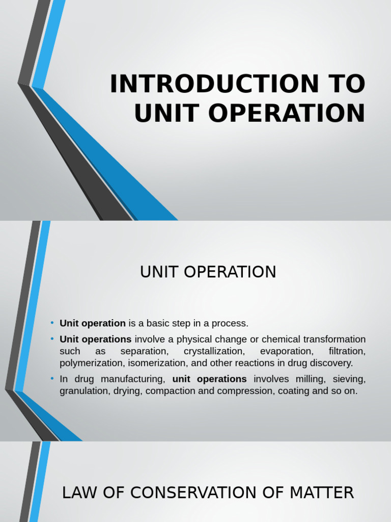 1 Introduction To Unit Operation | PDF | Gases | Temperature
